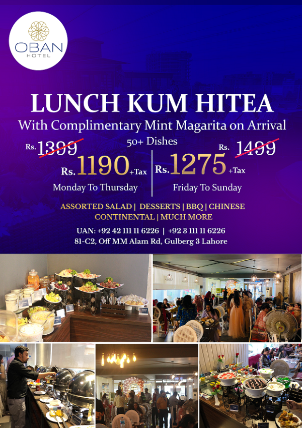 Best Hi Tea Hotel in Lahore - Oban Hotel